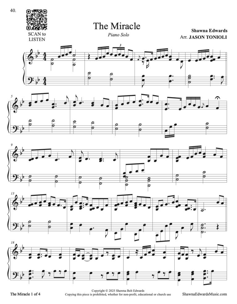 Piano Hymns Sampler Volume 2 (DIGITAL Book) - Jason Tonioli Music