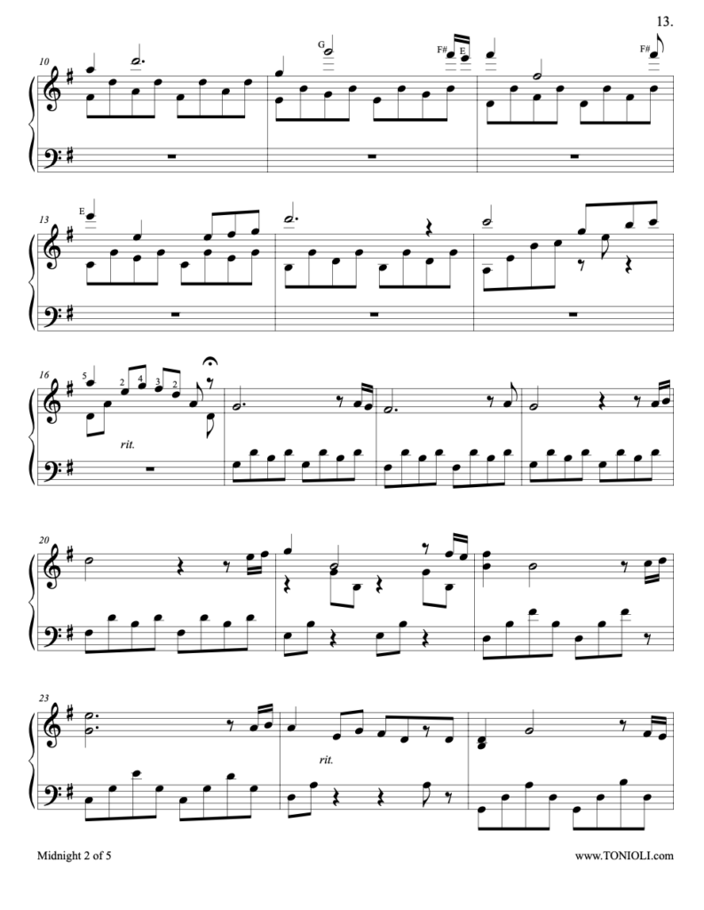 Healing Piano Solos PDF – 11 Songs Digital Book, Save $20+