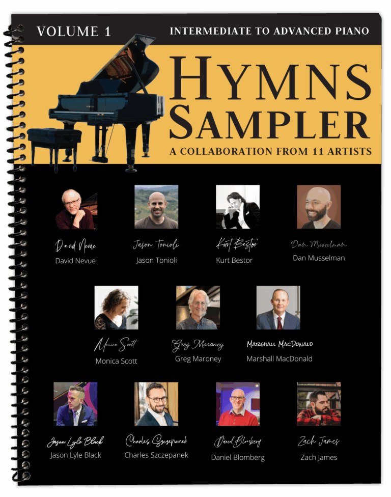 Piano Hymns Sampler Volume 1 (Spiral Bound Book) - Jason Tonioli Music