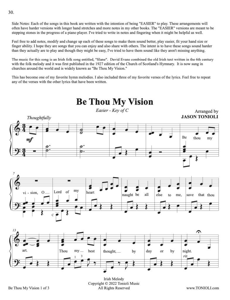 Easier Piano Hymns 2 – Spiral Music Book for Beginners