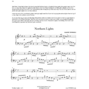 Northern Lights - PDF Piano Solo Sheet Music - Jason Tonioli Music